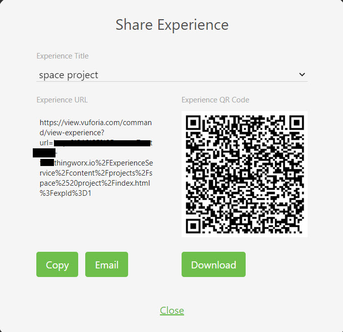 Solved: Deeplink to Vuforia Studio Experience Service with... - PTC Community