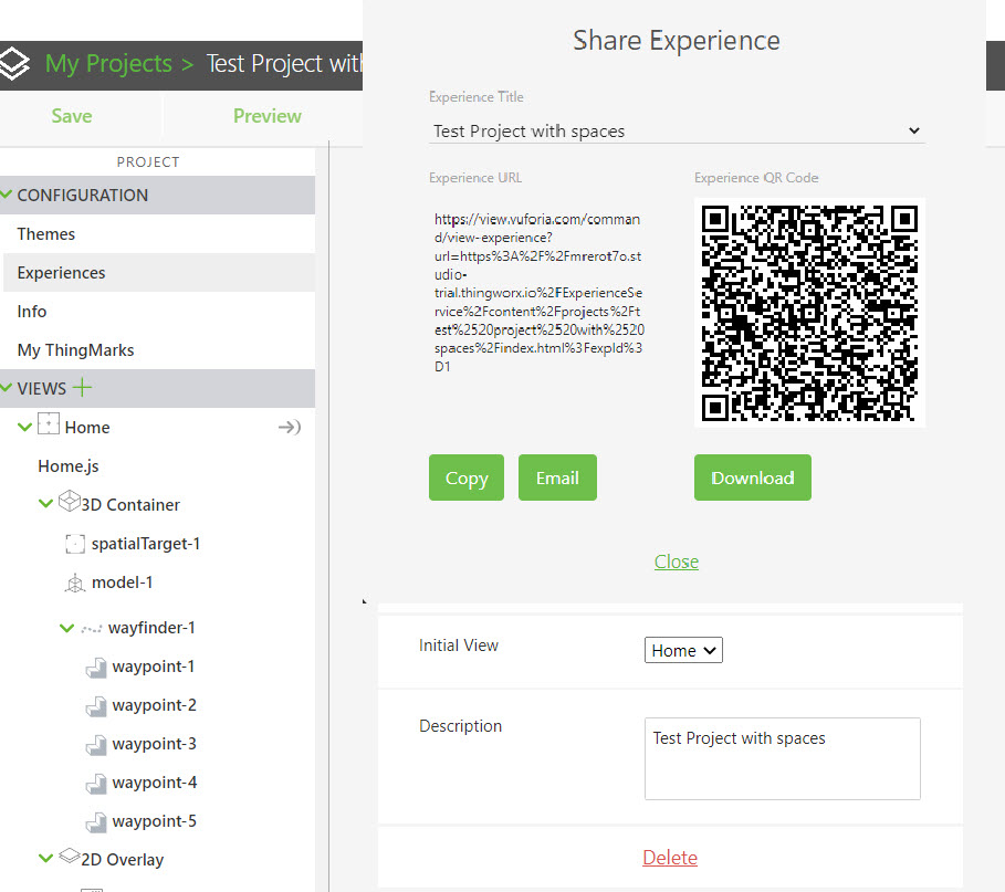 Solved: Deeplink to Vuforia Studio Experience Service with... - PTC Community