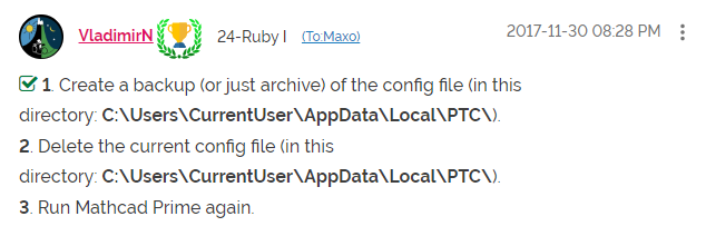 Solved: Mathcad Prime 8 does NOT open anymore (student edi... - PTC Community