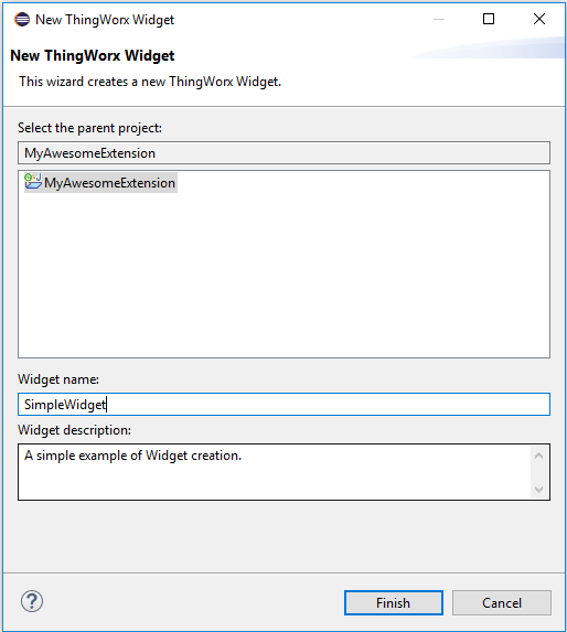 Create A Mashup Widget Extension Part 1 Ptc Community