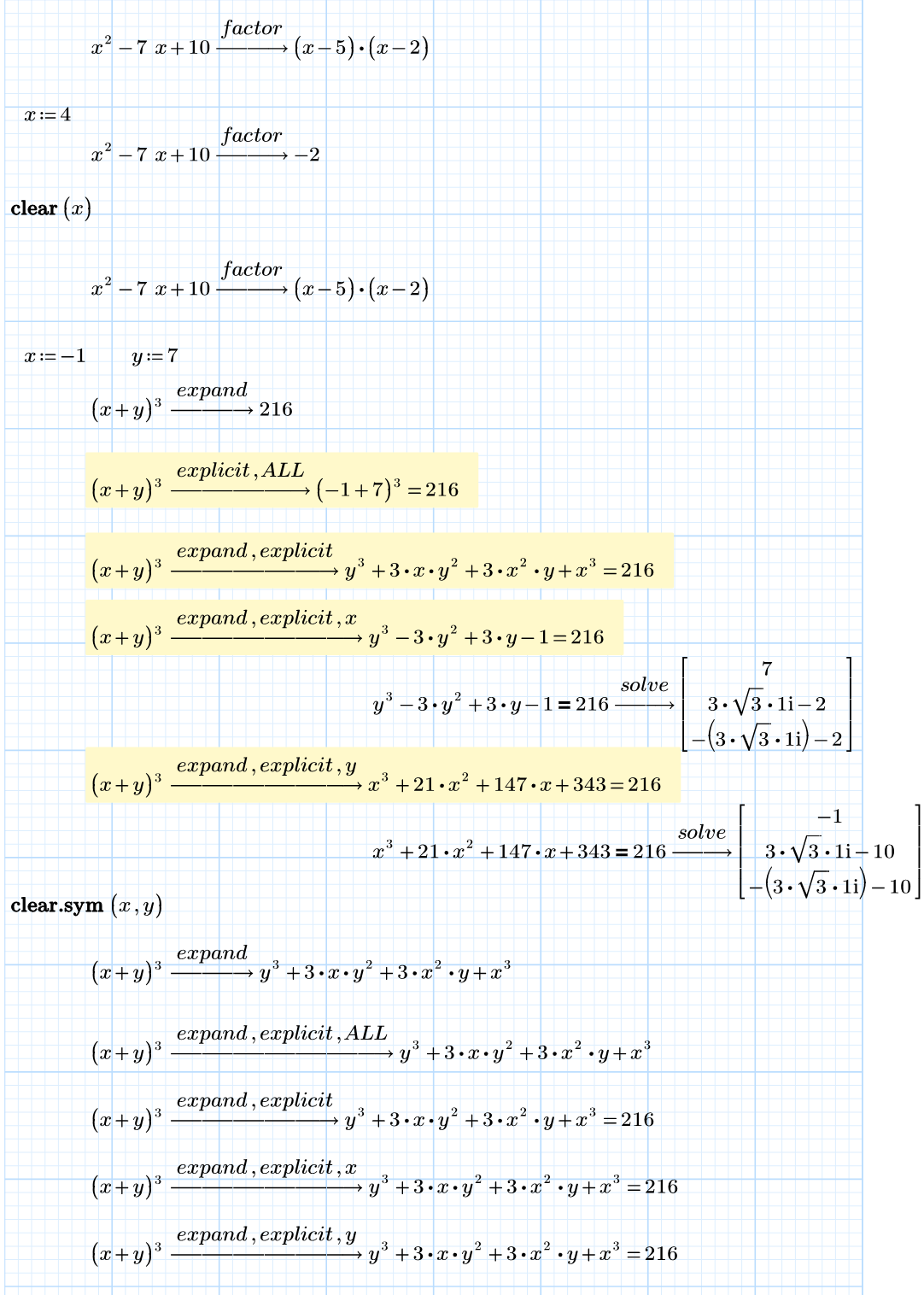 Symbolic Solving Without Using Variable Numerical Ptc Community