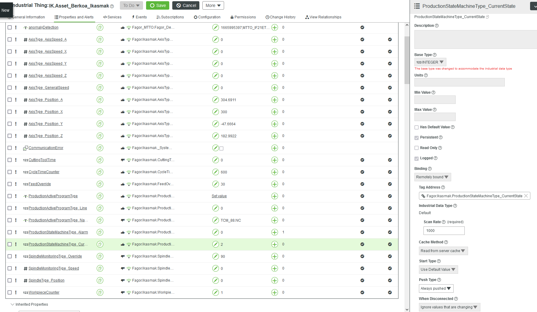 KEPServerEX/ThingWorx Kepware Server Tag values th... - PTC Community