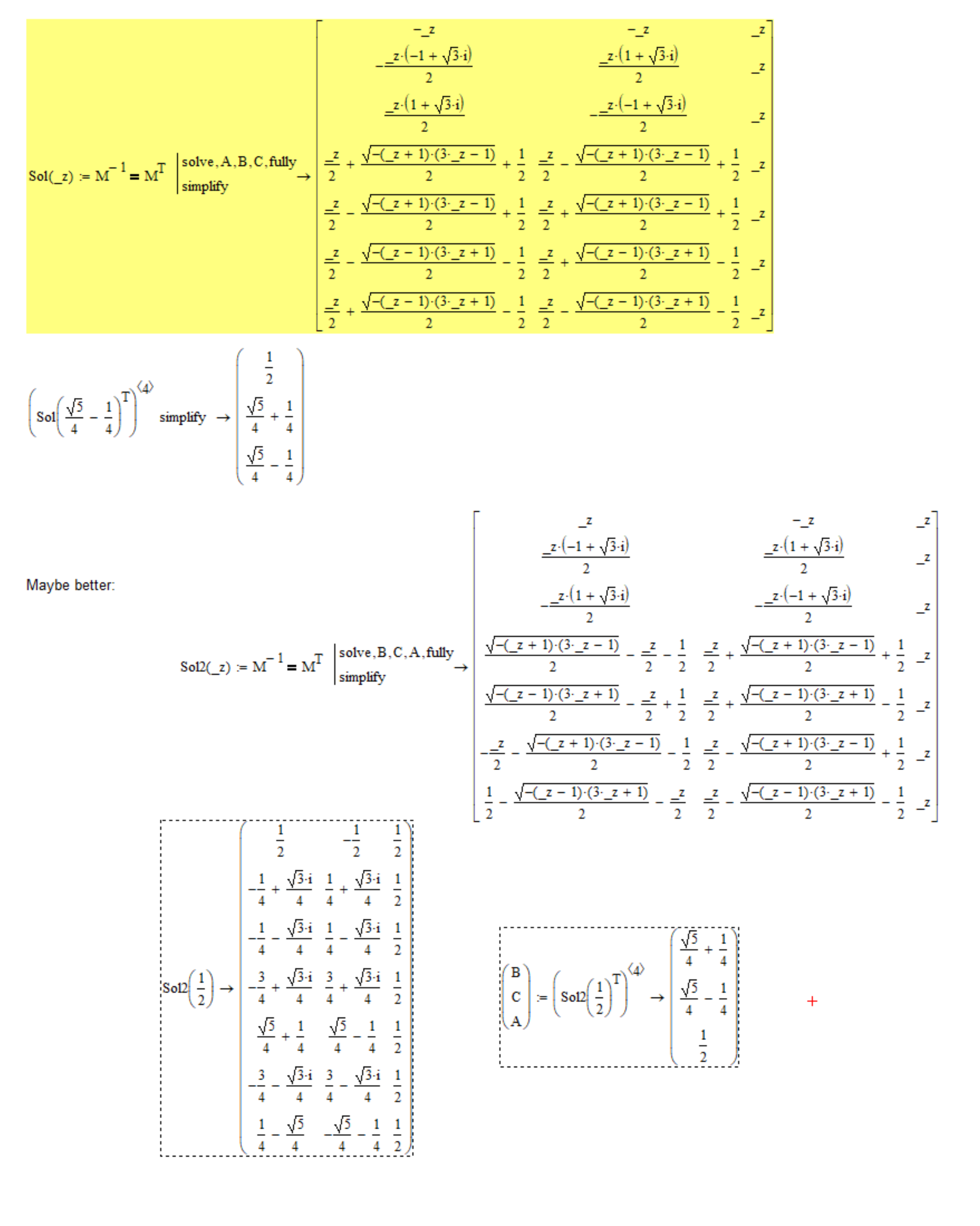 Solved: solve, Matrix [3x3] ? - PTC Community