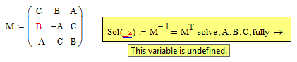 Solved: solve, Matrix [3x3] ? - PTC Community