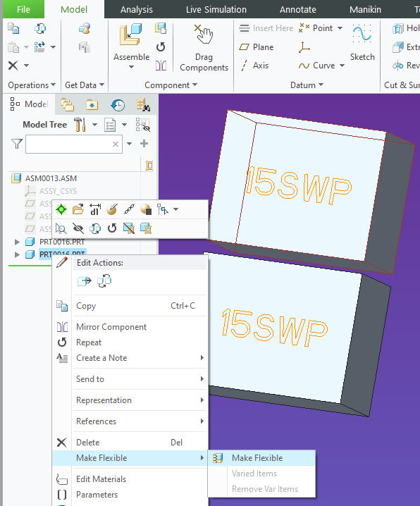 Solved: Hiding Cosmetic Sketch at assembly level - PTC Community