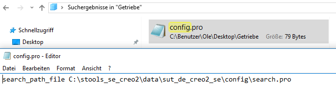 Solved: Retrieve missing components, search_path does not ... - PTC Community
