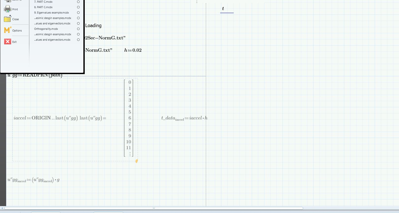 Solved Old Script Mathcad Needed Help To Convert To Mathc Ptc Community