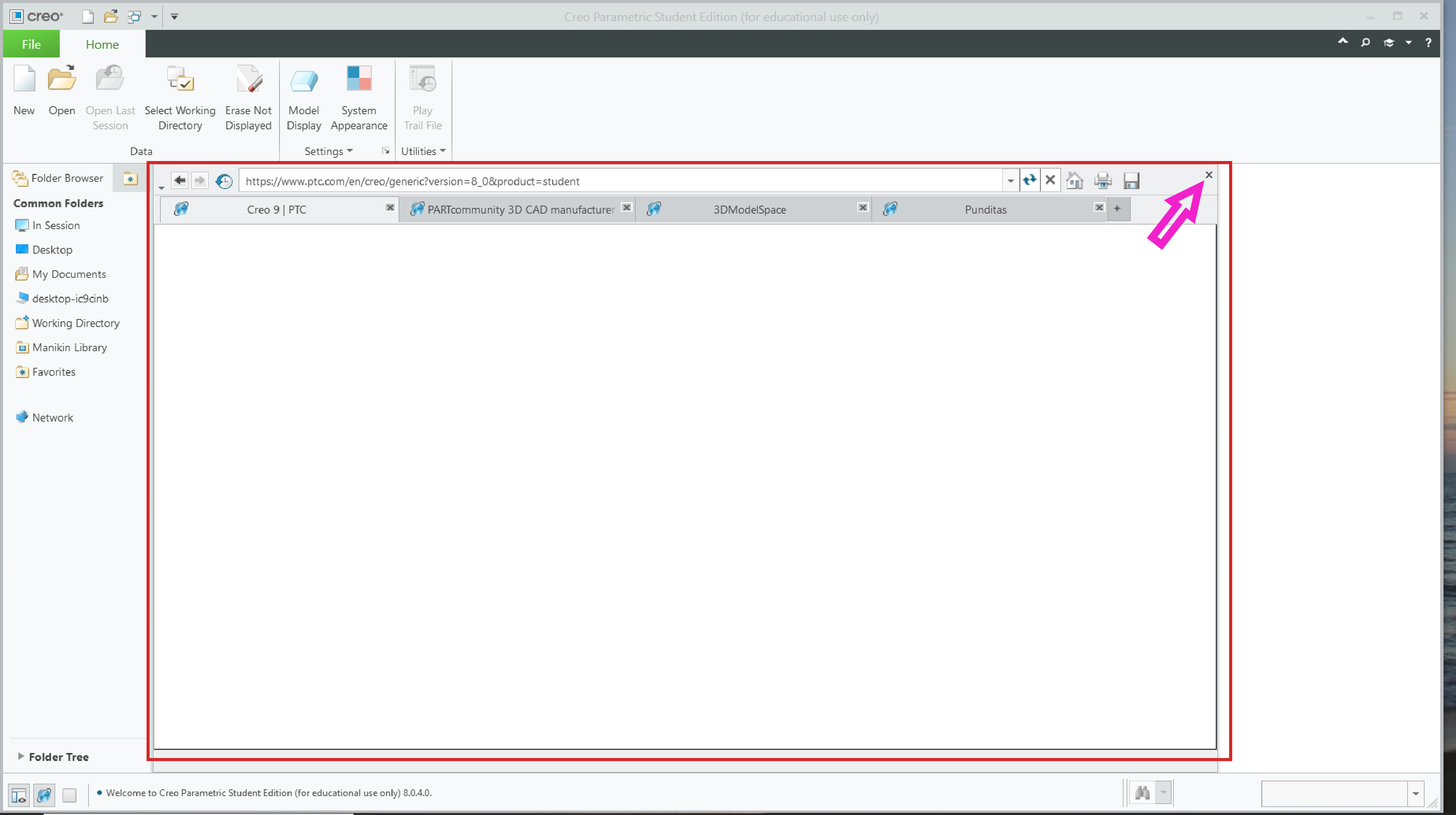 Solved: Main window missing - PTC Community