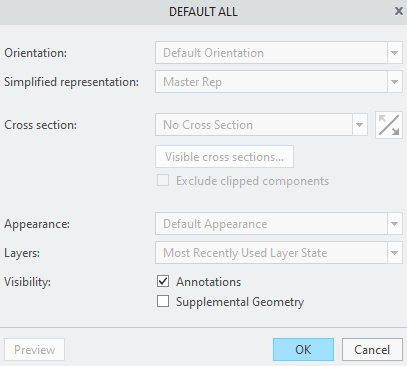 Solved: Problem with "Make Default" command of combined st... - PTC ...