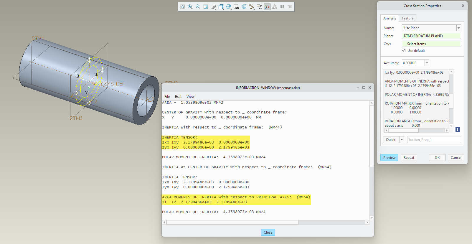 Solved: Finding second area moment of inertia over a chang... - PTC ...
