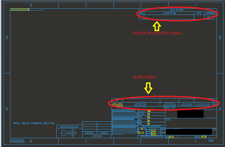 Solved: BOM and Revision table within template or seperate... - PTC Community