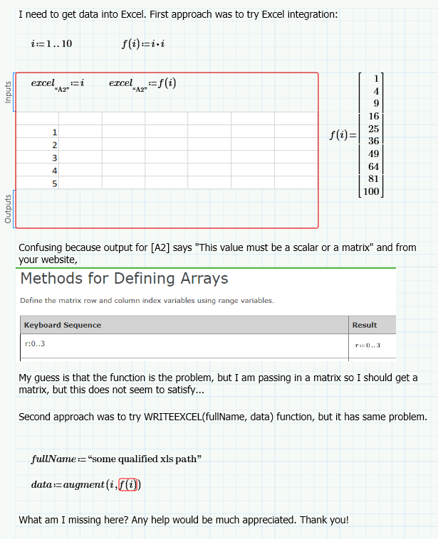 Solved Trouble Exporting Function Results To Excel Keeps Ptc