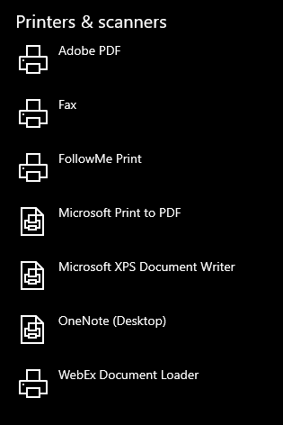 Solved: No print to PDF, or any other printer option showi... - PTC ...