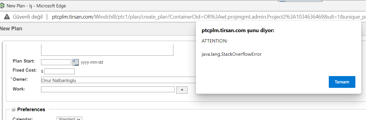 Solved: projectLink project creation error - PTC Community