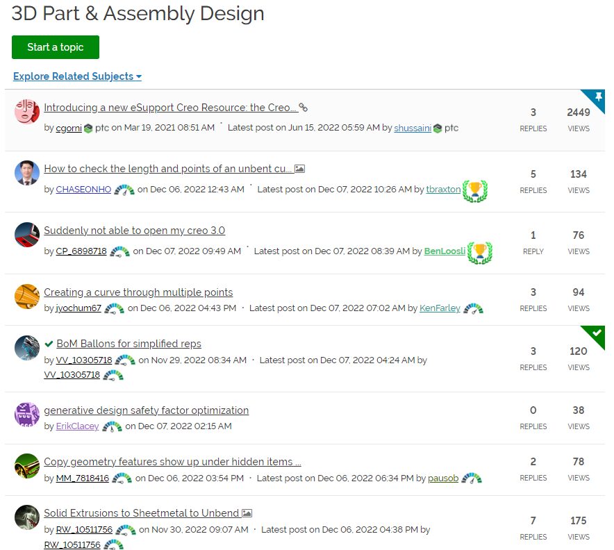 Forum - New Post (Unread) - At least not on the fi... - PTC Community
