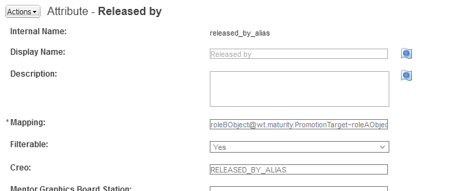 Solved: How to use alias attribut in drawing / part? - PTC Community