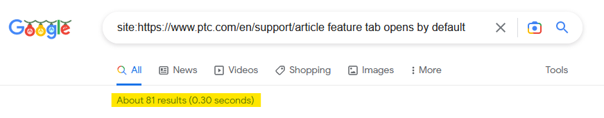 eSupport KB Search - Big Step Backwards - PTC Community