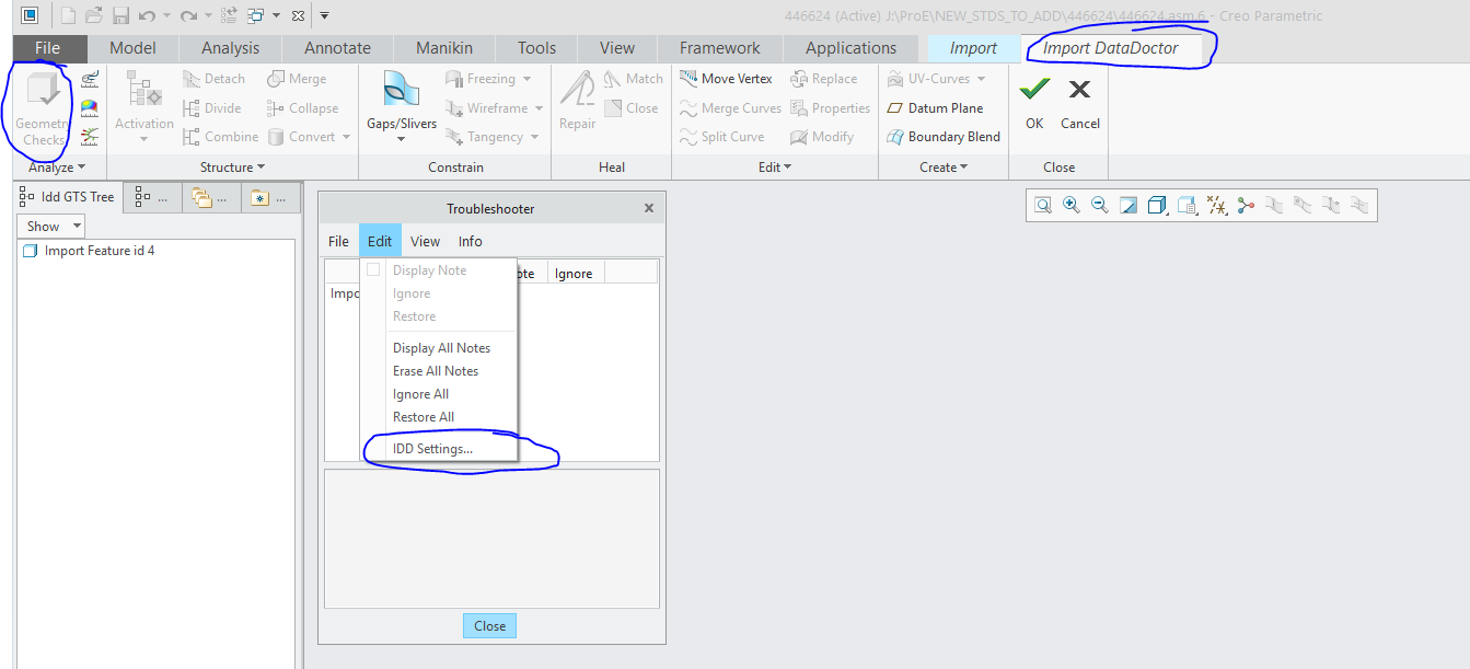 Issue: "Import Validation Failure notification" - PTC Community