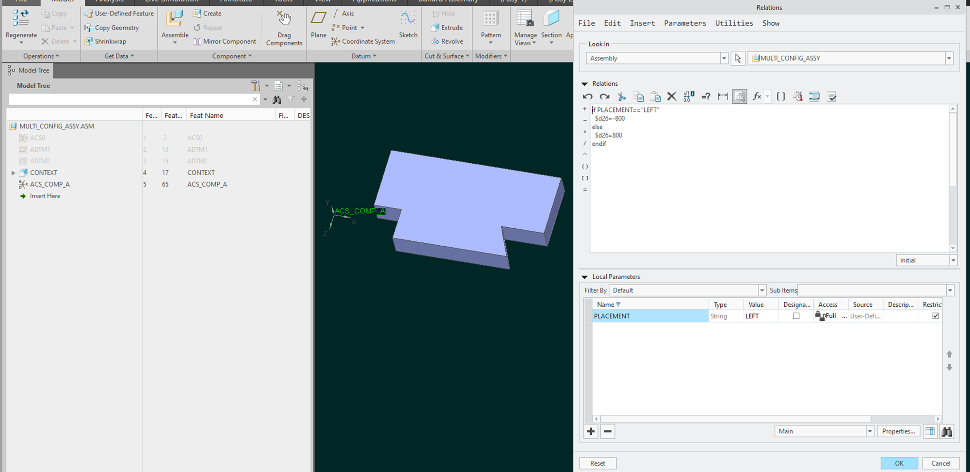Solved: Coordinate system position /orientation control in... - PTC Community
