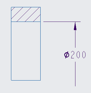 Solved: How to create half dimension line for a diameter i... - PTC Community