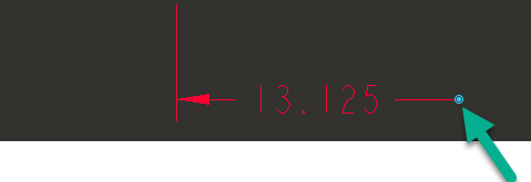 Solved: How to create half dimension line for a diameter i... - PTC Community