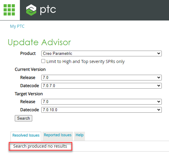 Update Advisor borked - PTC Community
