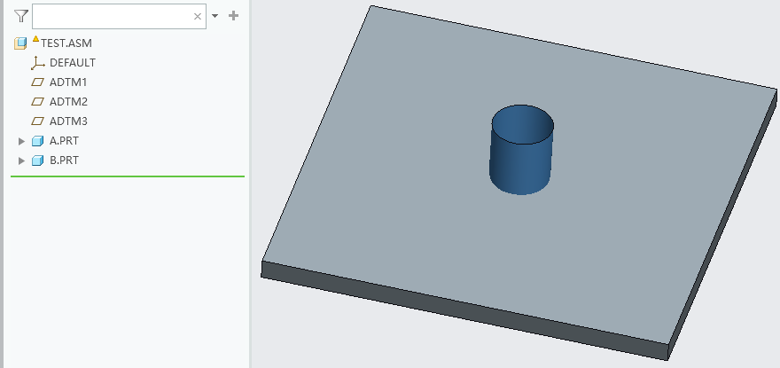 Solved: How to use quilt of component B cutting solid of c... - PTC Community