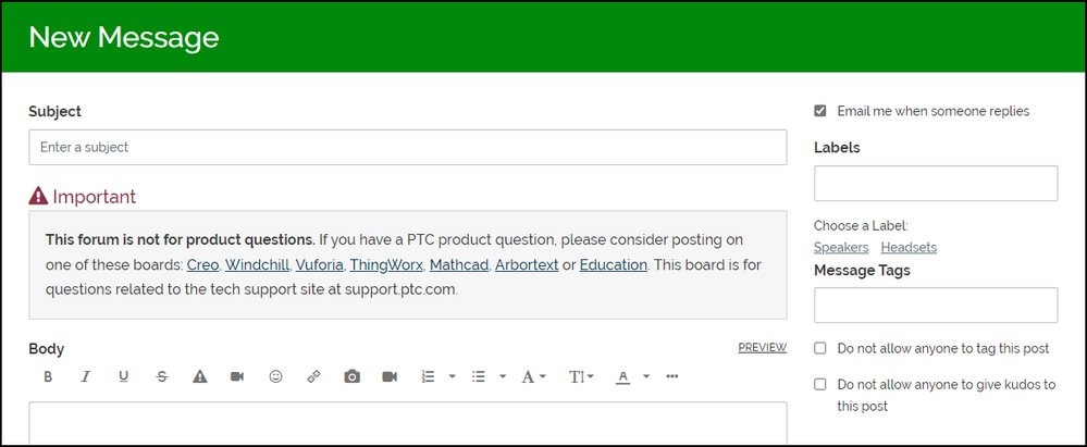 Solved: Incorrectly placed posts - in the wrong forum - PTC Community
