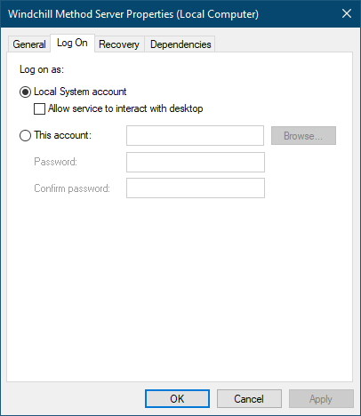 Solved: Windchill fails to start as a service - PTC Community
