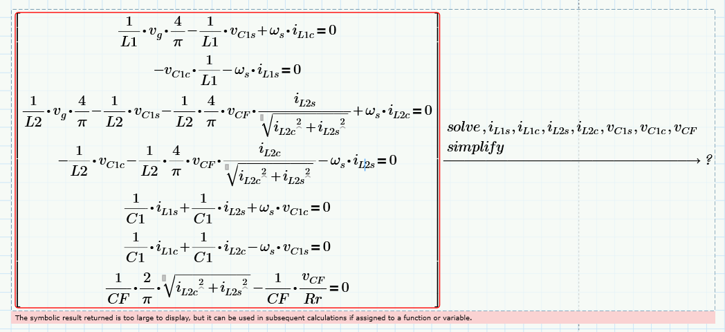 Solved: System of Equations Mathcad Prime 7 - result retu... - PTC ...