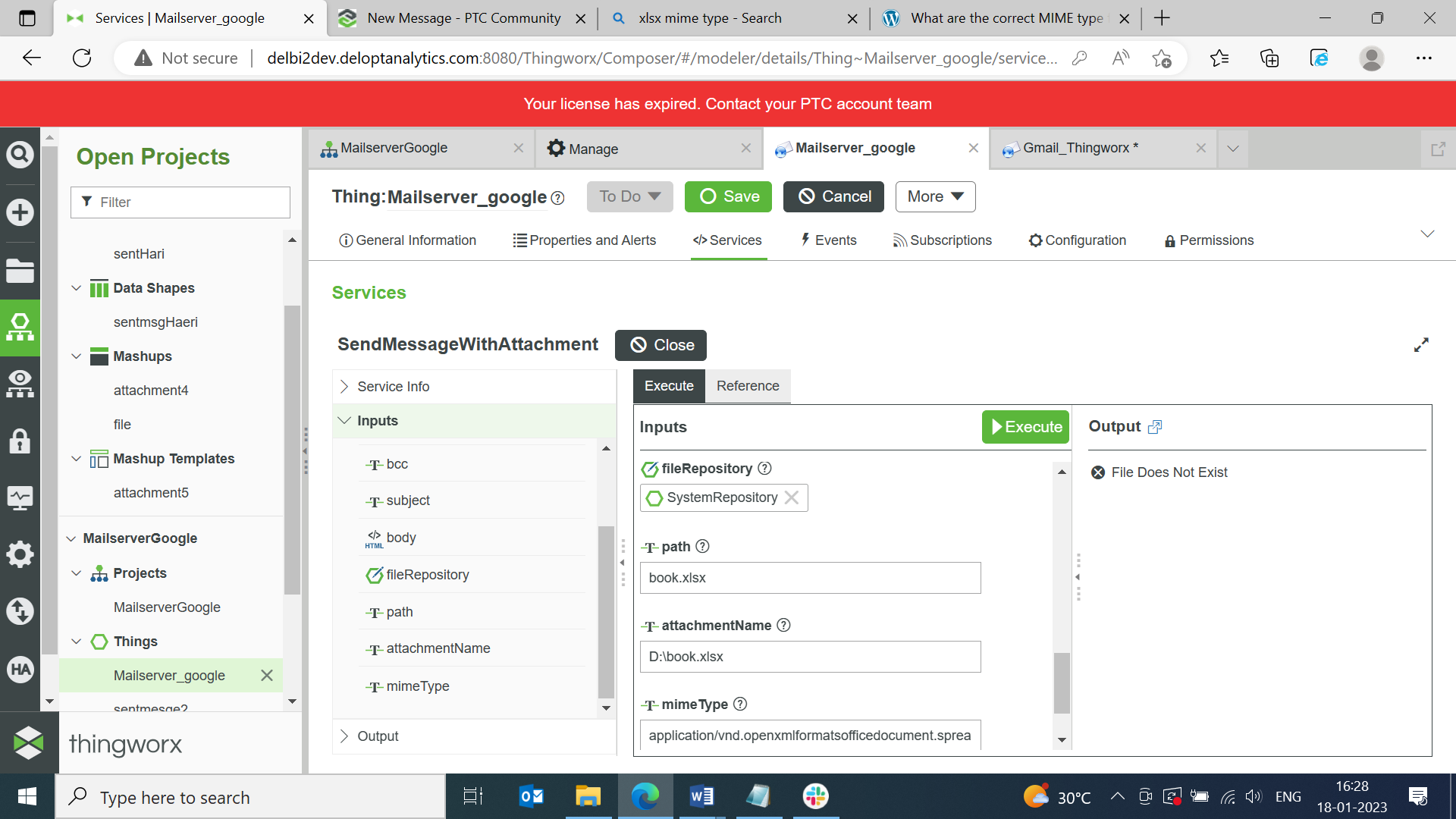 Solved: unable to add and sent attachment through mail - PTC Community