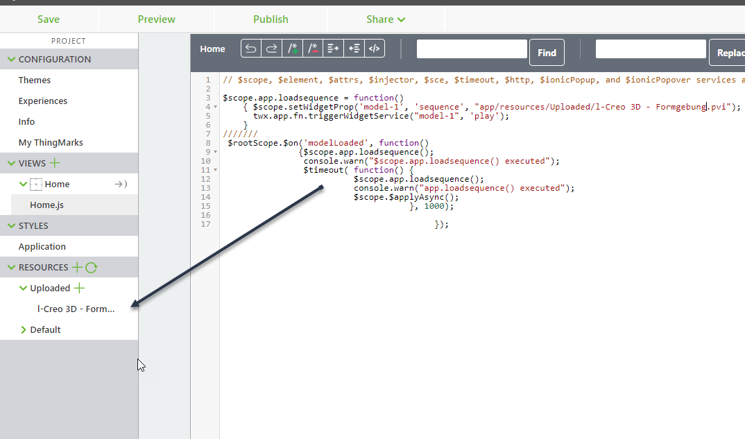 Solved: Re: Model pvz sequence binding at runtime - PTC Community