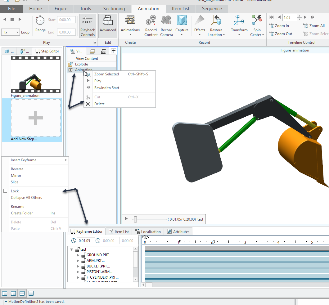 Solved Is Possible To Play An Animation Not A Sequence Ptc Community