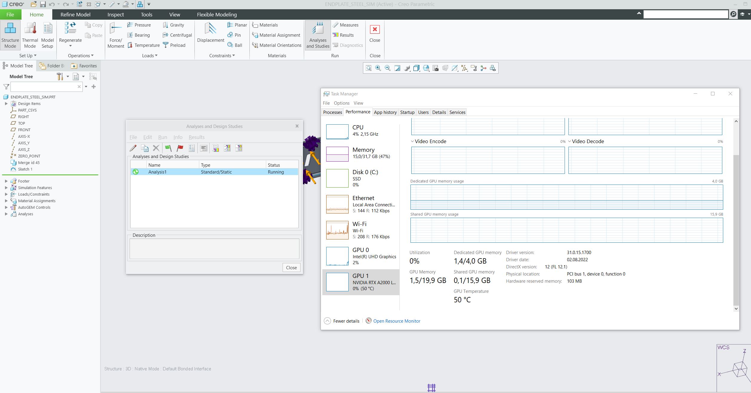 Solved Creo Simulate Not Using System Ptc Community