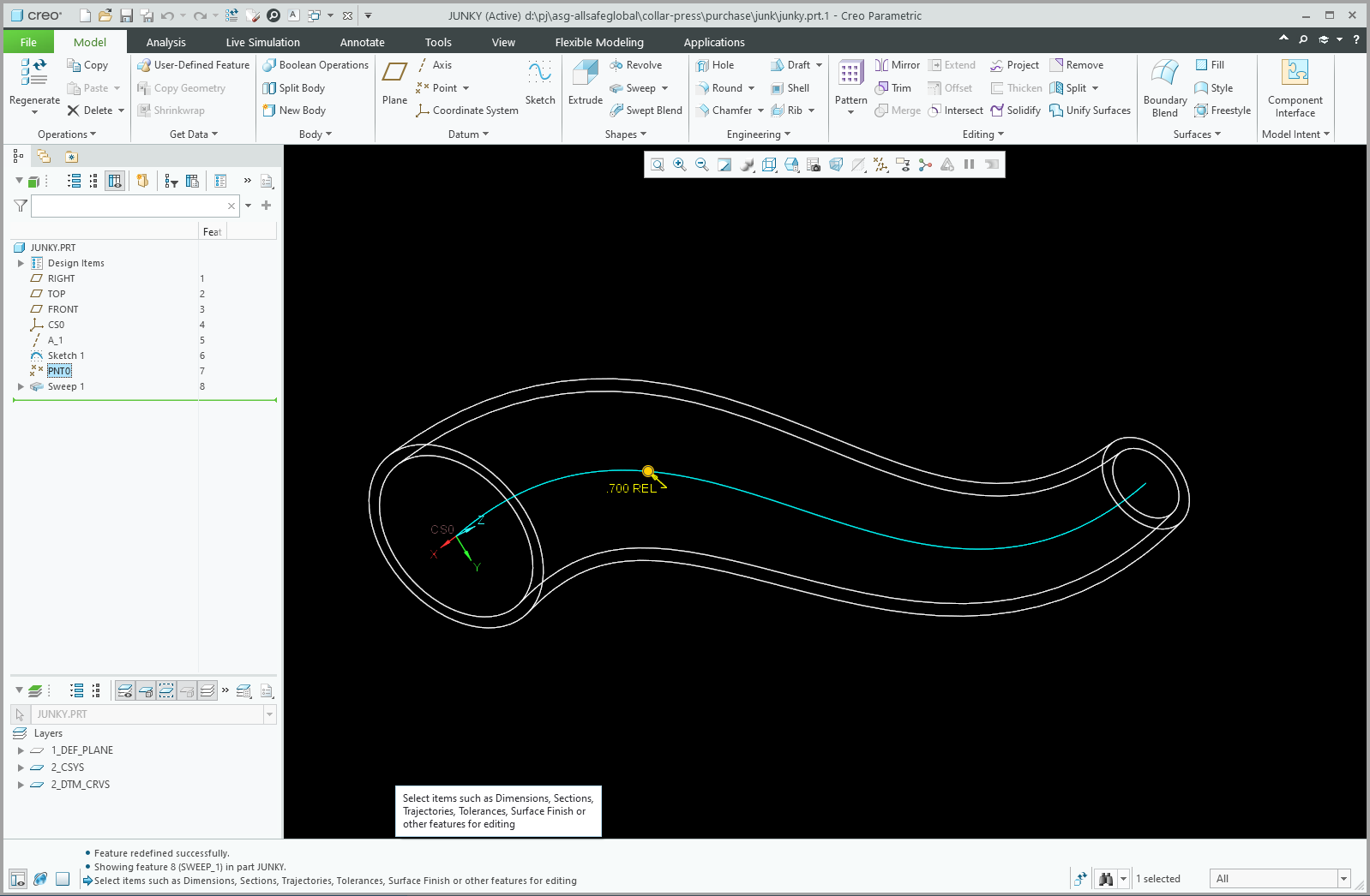 Solved: Where is the "Start Point" definition for sketcher... - PTC Community
