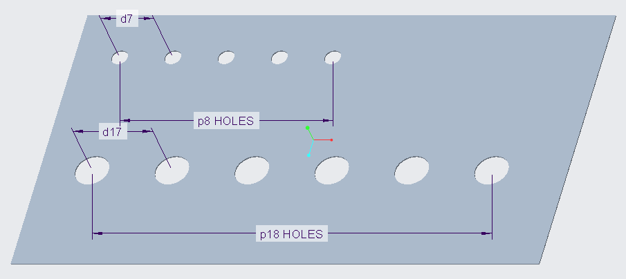 Solved: Number of Holes as a Parameter in Part - PTC Community