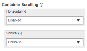 Solved: Container scrollbars - PTC Community