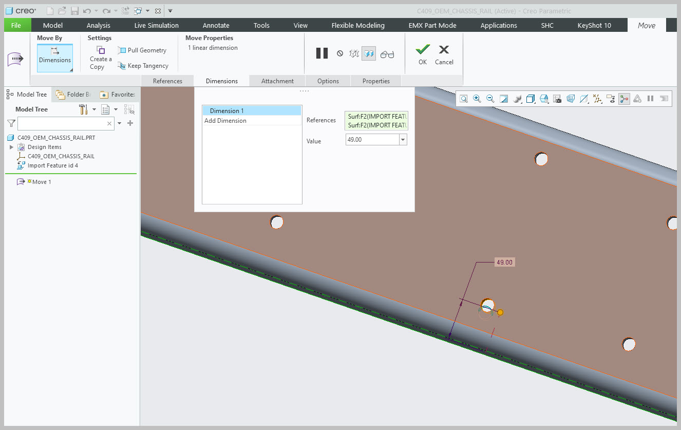Move By Dimension Error In Flex Modelling Ptc Community