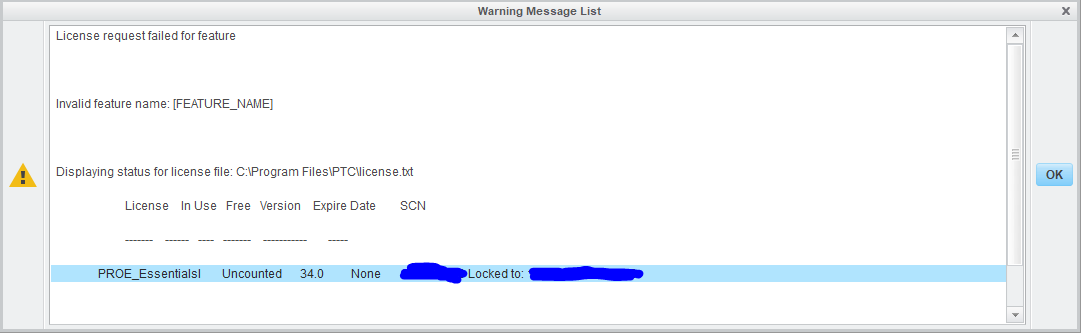 Solved: License request failed for feature - PTC Community