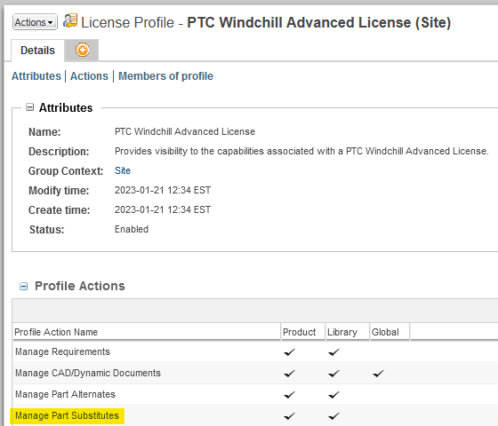 Solved: Post upgrade - Create Substitute action missing fo... - PTC Community