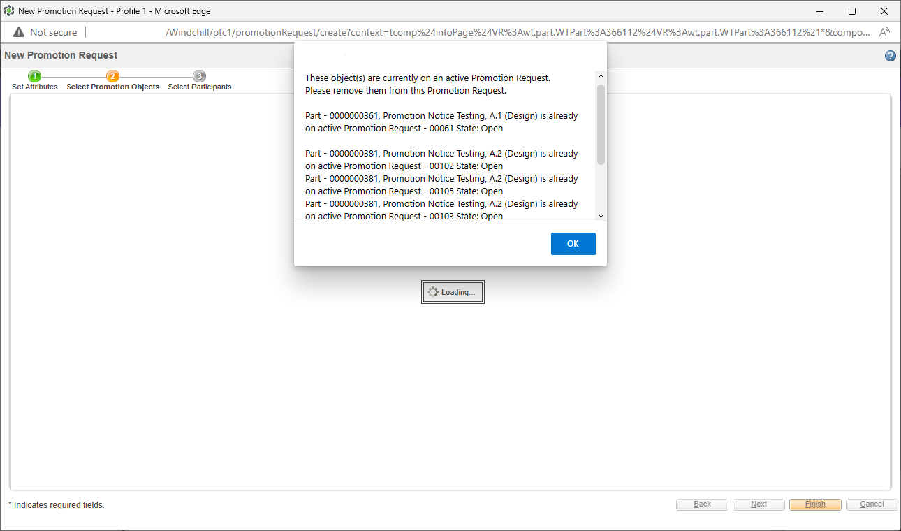 How to restrict duplicate Promotion Request for an... - PTC Community