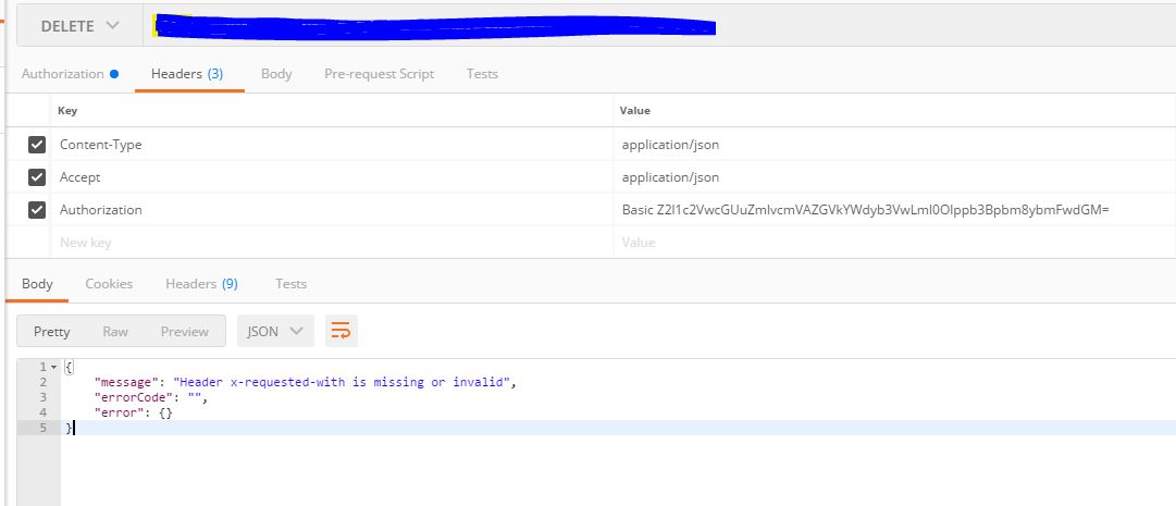 Solved: Postman Error --- -Delete Experience - PTC Community