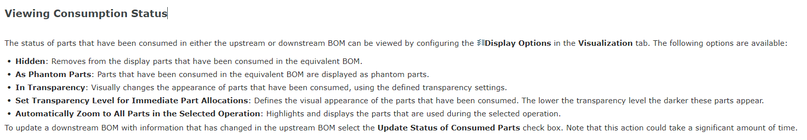 Solved Mpmlink Viewing Consumption Status Missing In Wc12 Ptc