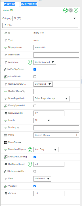 Solved Menu Navigation And Sub Menu With Horizontal Align Ptc Community