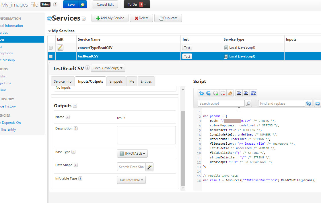 Solved: Upload CSV to the thingworx studio composer - PTC Community