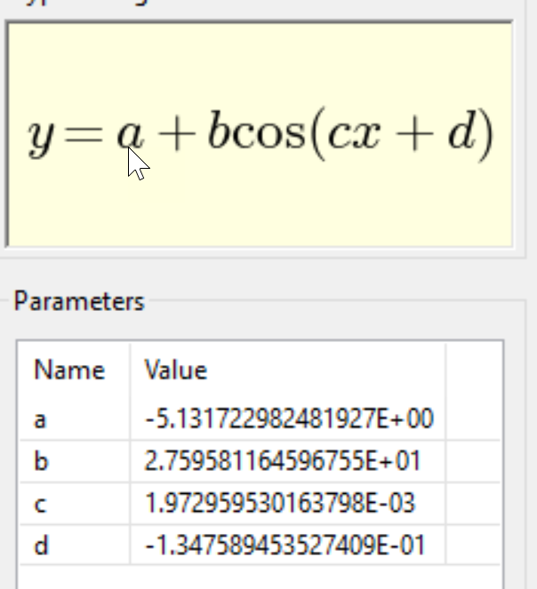 Solved: Fit function to plotted graph (that resembles the ... - PTC Community