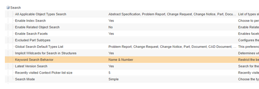 Solved: How to setup a search for part numbers in a tabula... - PTC Community