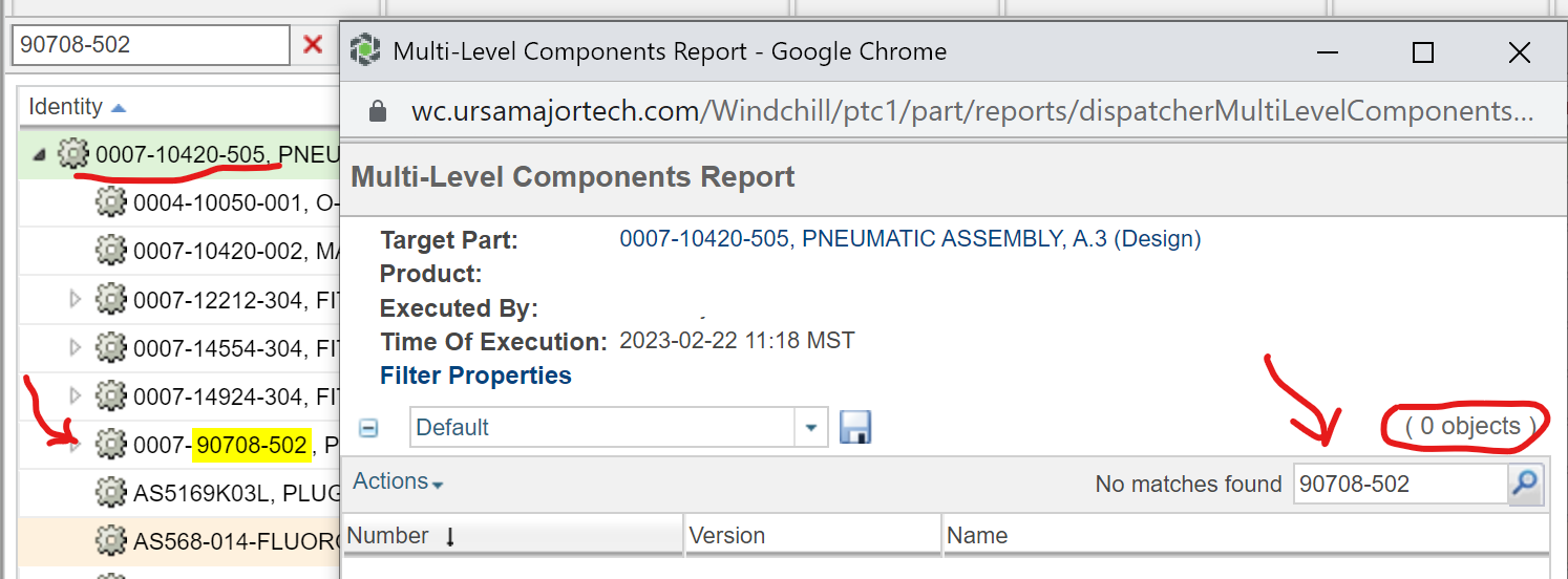 Solved: Multi-level components report doesn't show correct... - PTC Community