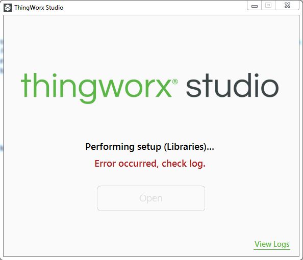 Solved: Thingworx Studio install error - PTC Community