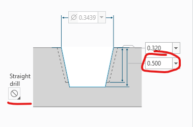 overwrite the NPT thread depth. - PTC Community